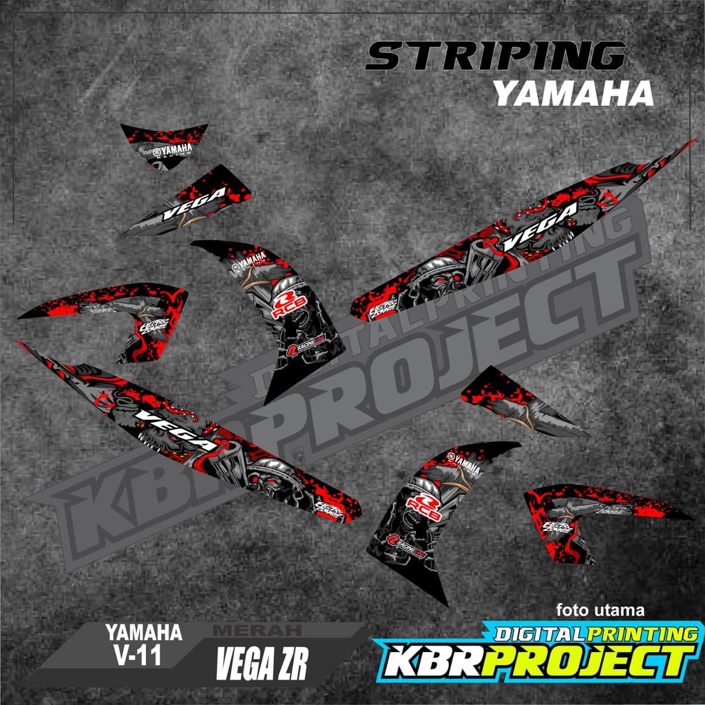 Jual (cod) stiker motor - striping vega zr - motor yamaha - motor ...