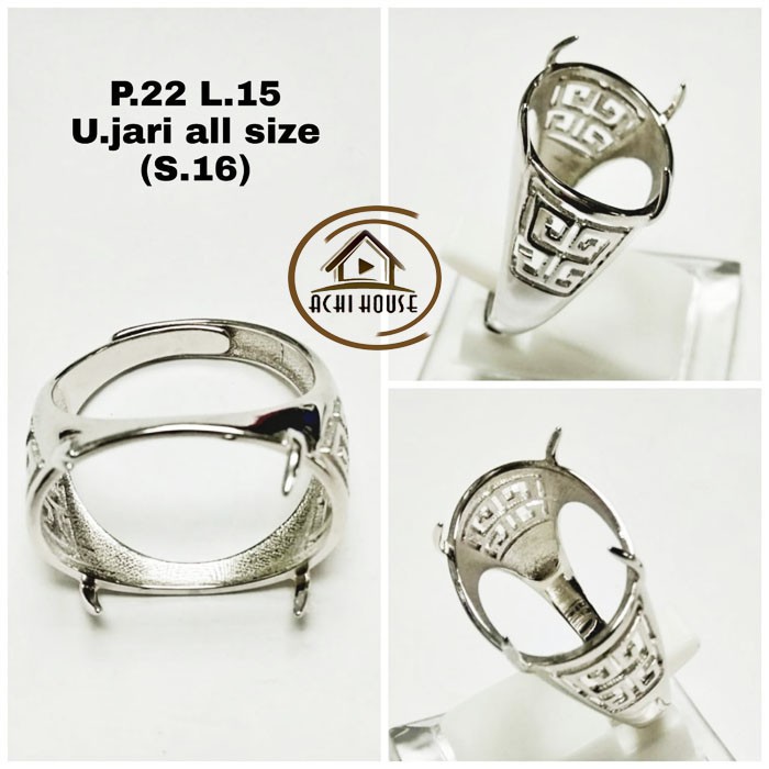 Jual Cincin Perak 925 ASLI Harga Promo Murah Emban Cangkang Akik Pria ...