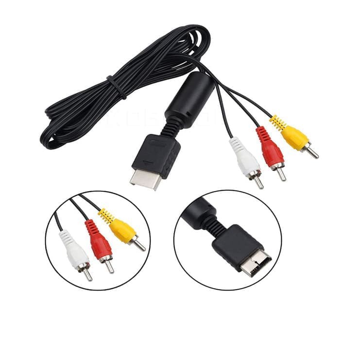 Jual Kabel Cable AV Playstation PS2 PS3 Original | Shopee Indonesia