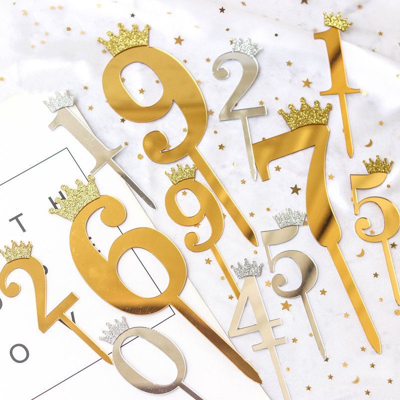 Jual Topper Angka Akrilik/Topper Birthday Cake Acrylic/Birthday Topper ...