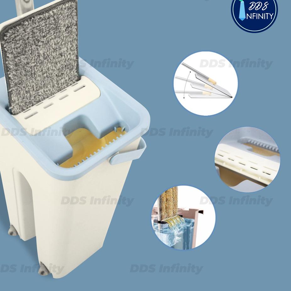 Jual Alat Pel Lantai Praktis Ultra Mop Flat Pengepel Otomatis 360 ...