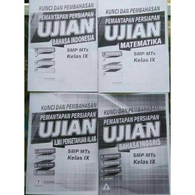 Jual Kunci Dan Pembahasan Buku Pemantapan Persiapan Ujian Smp Mts 2019