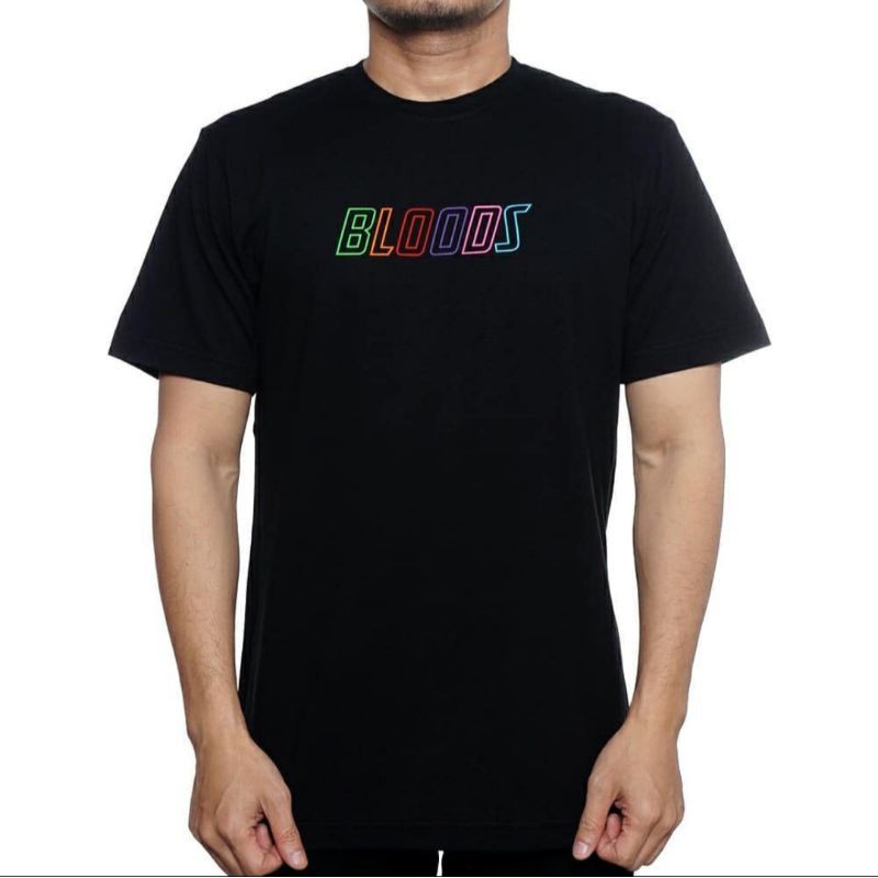 Jual BLOODS T-SHIRT | "T BLITZO" BLACK | Shopee Indonesia