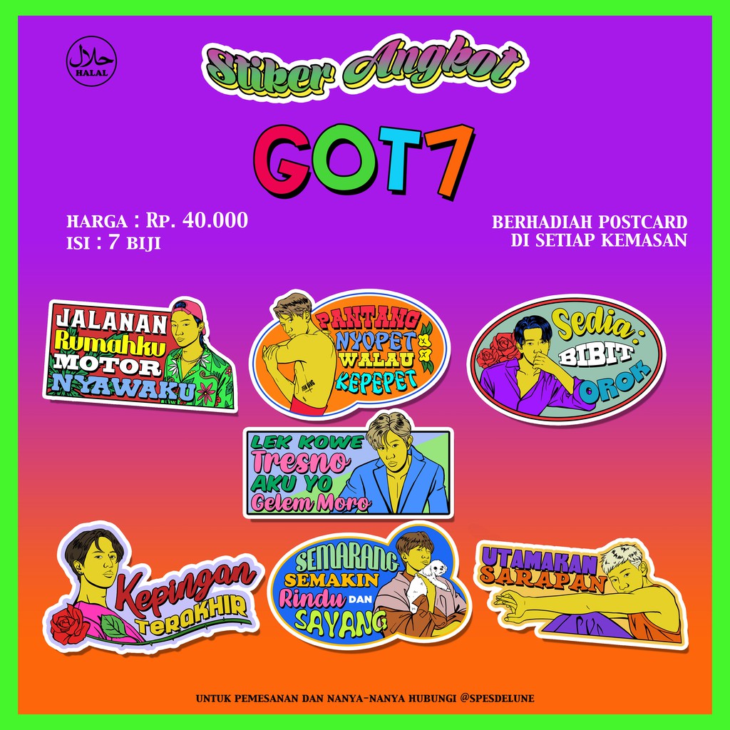 Jual Stiker Angkot GOT7 (Edisi 2021) | Shopee Indonesia