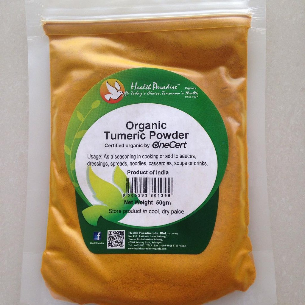 Jual Health Paradise - Organic Turmeric ( Kunyit ) Powder 50 gr ...
