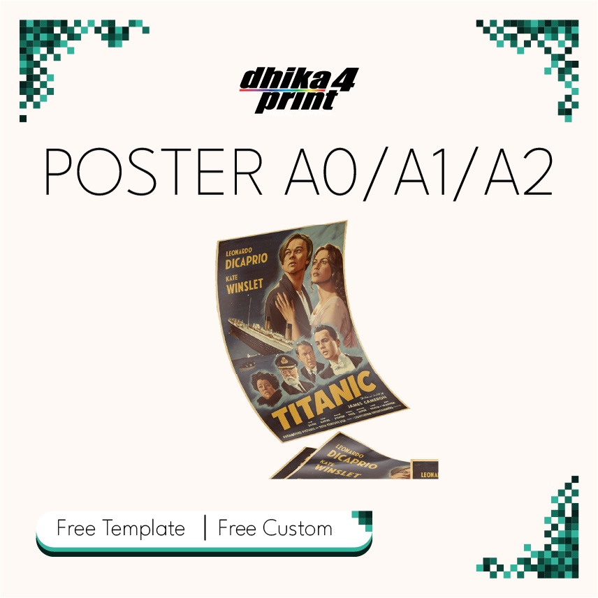 Jual Cetak Poster Dinding Custom / Poster Murah / Ukuran Poster A0 / A1 ...