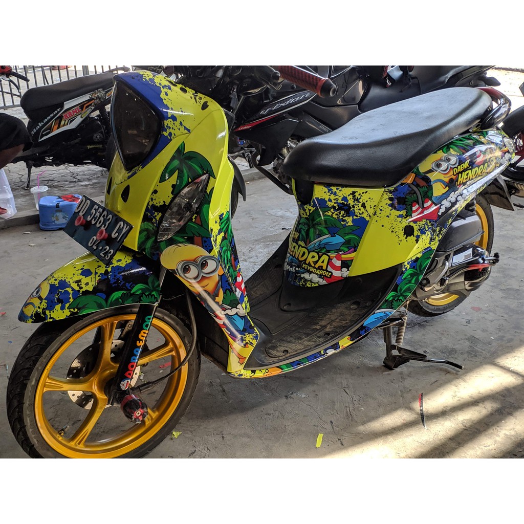 Jual Stiker Fino Decal Full Body Premium Minion Yellow Kuning DNKZ ...