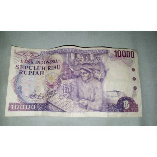 Jual Uang Rp 10000 Gamelan 1979 Asli | Shopee Indonesia