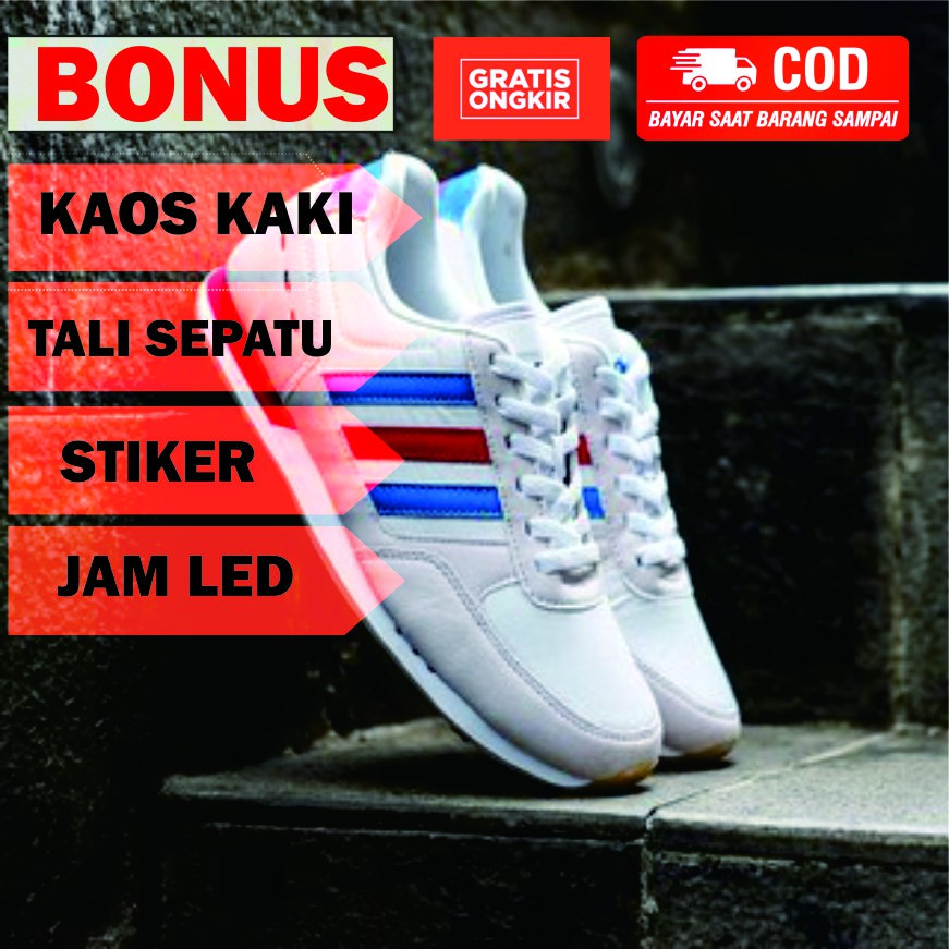 Jual Sepatu Pria Adidas Neo City Racer Navy Blue Sneakers Bayar di ...