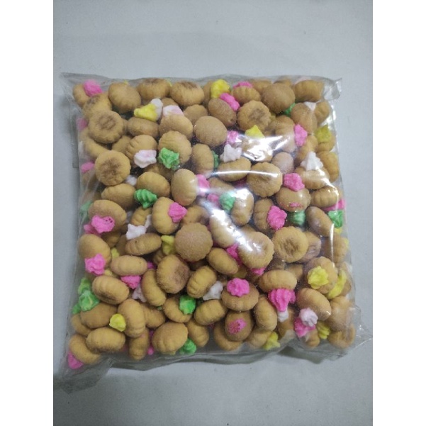 Jual Kue Biskuit Kancing / Gem Rose / kue jadul kembang gula 250 gram ...