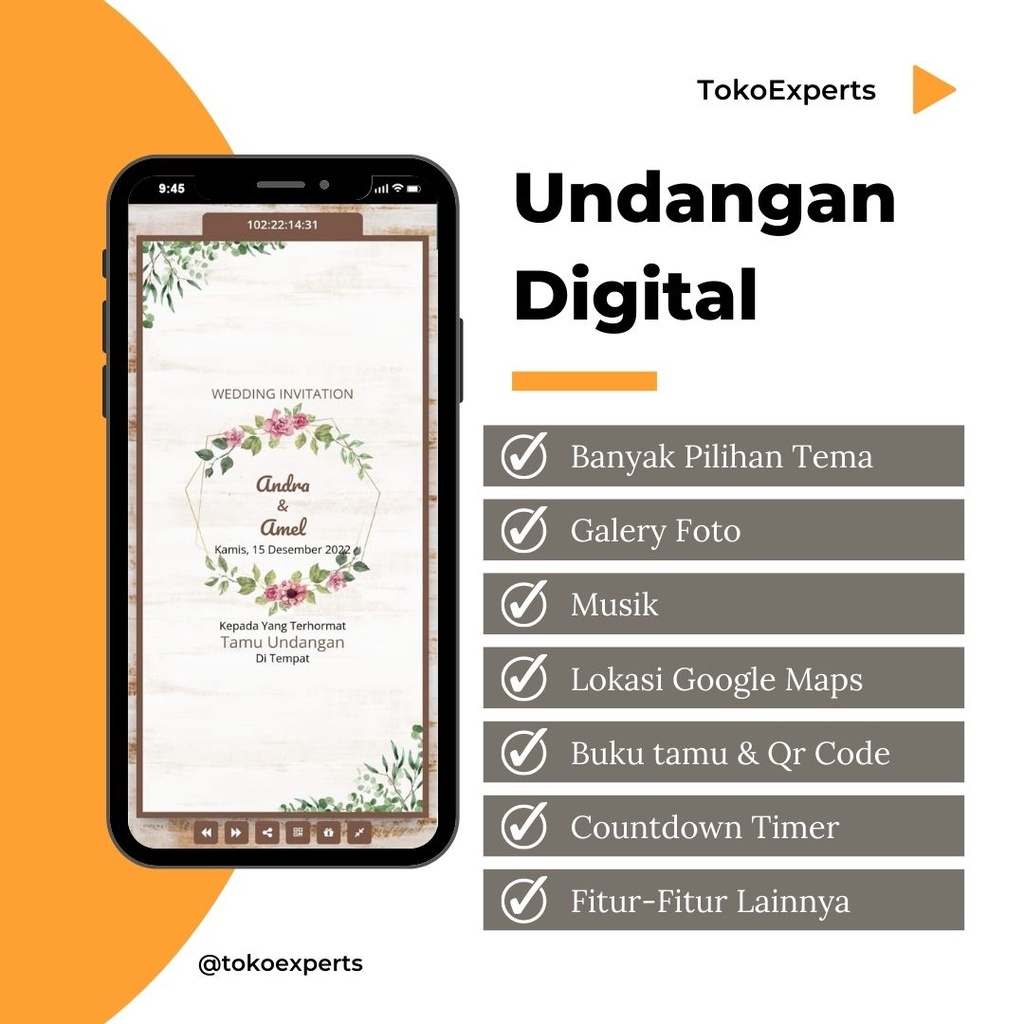 Jual Undangan Digital | Undangan Pernikahan Berbasis Website | Shopee ...
