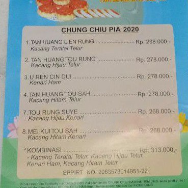 Jual Kue bulan KIM LING Kacang Hitam Telur .Mooncake/Chung Chiu Pia ...