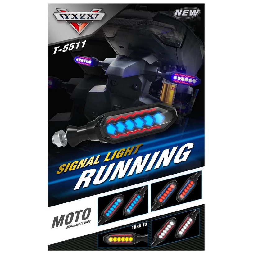 Jual Sein Running Led Panah 2 Sisi Sein Runing Vixion Cbr Cb Klx Xabre Taiger Scorpio Crf Lampu ...