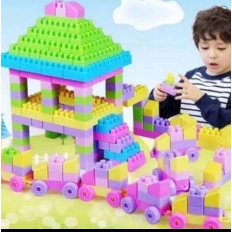 Jual BLOCK SUSUN / BLOCK GOLDKIDS 180 PCS ( isi 130 PCS "PROMO" FREE 50 ...