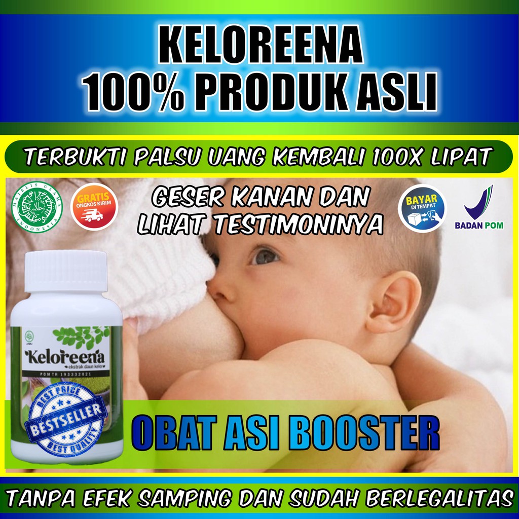 Jual Kapsul Pelancar ASI BOOSTER Daun Kelor Keloreena Alami Obat ...