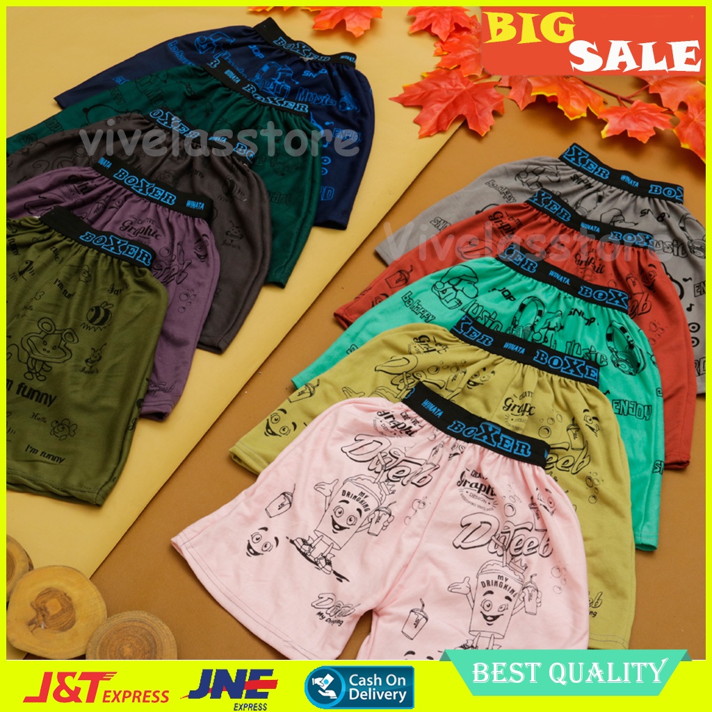Jual CELANA PENDEK ANAK KOLOR HARIAN SANTAI BOKSER BOXER ANAK ANAK BAYI ...
