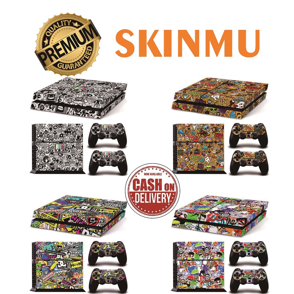 Jual GARSKIN SKIN PELINDUNG PS4 FAT MOTIF DOODLE EMOTICON FREE CUSTOM ...
