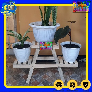 Jual Rak bunga minimalis kayu jati belanda kayu halus murah, tempat pot ...