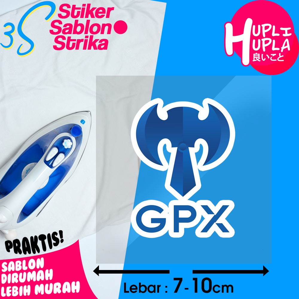 Jual Stiker Sablon Setrika Geng Kapak GPX Esports Logo Team Esport ...