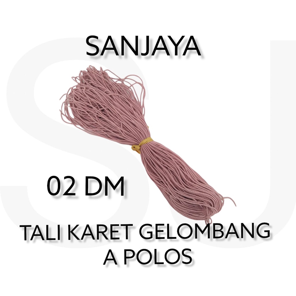 Jual Tali Karet Gelombang Elastis / Tali Motif Polos / Tali Kerajinan ...