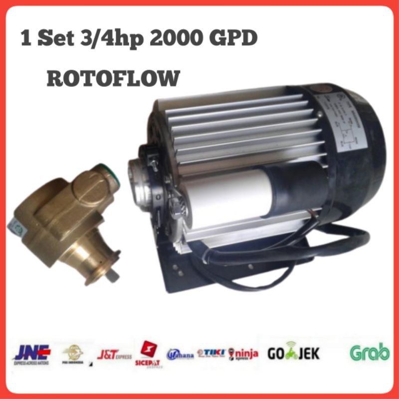 Jual Pompa Booster 2000 gpd ROTOFLOW 3/4hp 1set Clamp Model | Shopee ...