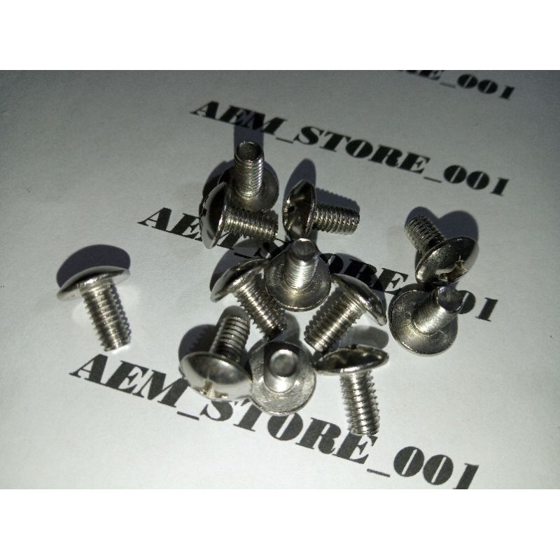 Jual Baut JT M4 x 8 (0.8cm) stainless 304 A2-70 | Shopee Indonesia