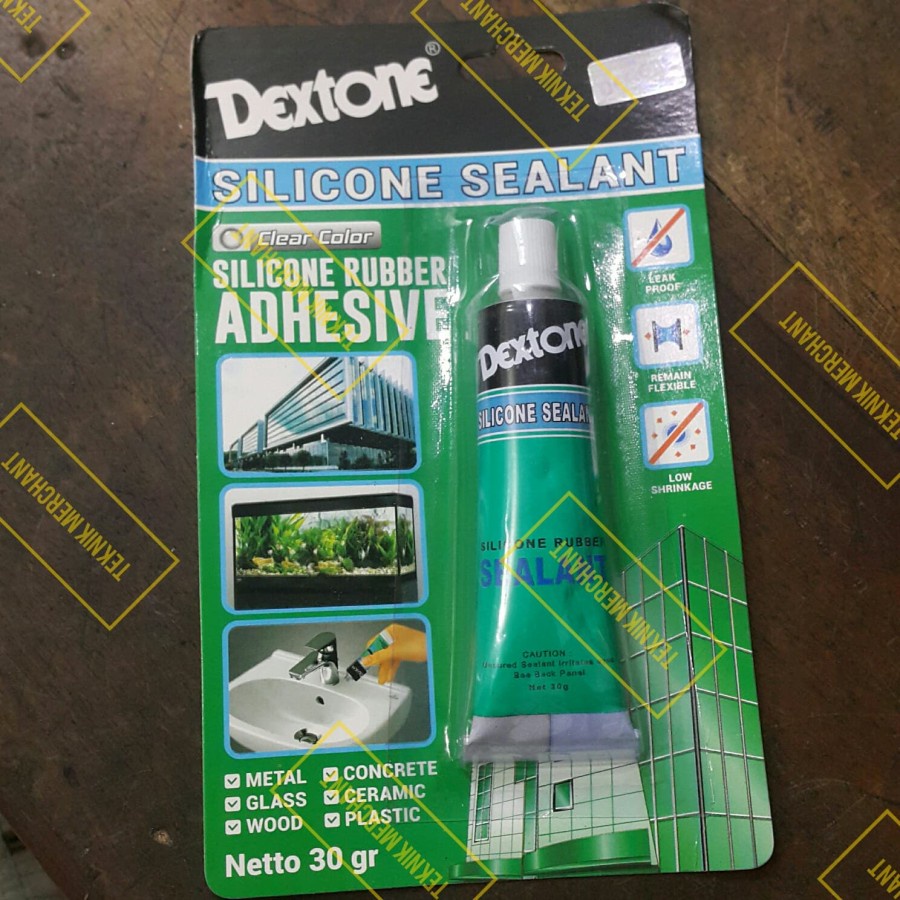 Jual lem silicone sealant (clear) dextone 30gram | Shopee Indonesia