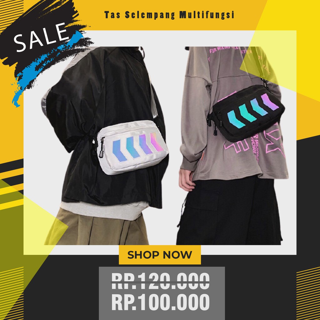Jual PROMO TERKINI Tas Selempang Pria Wanita Multifungsi Reflector 635 ...
