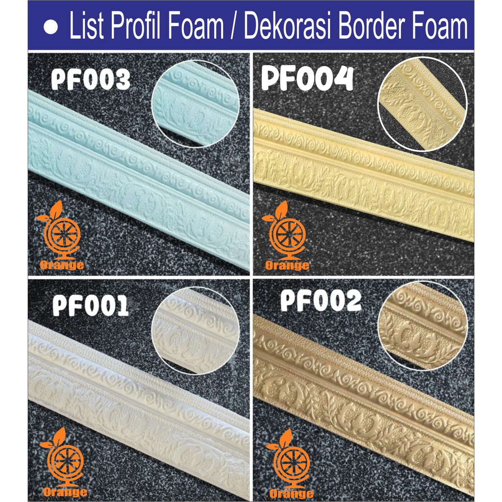 Jual List Profil Foam 8 Cm X 2,2 Meter Moulding Dekorasi Dinding Plafon ...