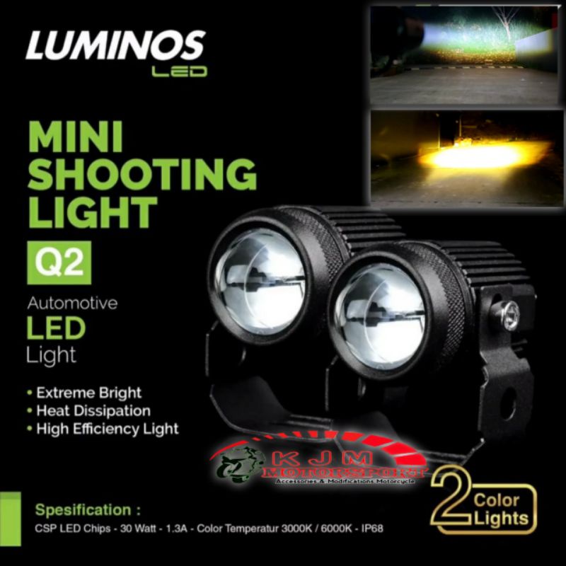 Jual Lampu Sorot Tembak LUMINOS Laser Q2 Led Mini 30 Watt 2 WARNA KUNING PUTIH | Shopee Indonesia