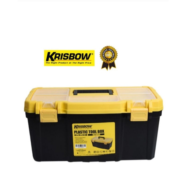 Jual KRISBOW KOTAK PERKAKAS TOOL BOX 50 x 26 x 24 cm | Shopee Indonesia