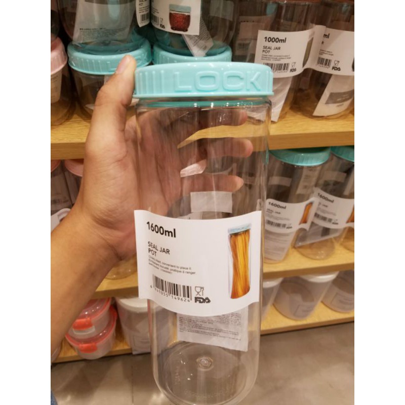 Jual Miniso Seal Jar Pot (1600,1000,500ml) | Shopee Indonesia
