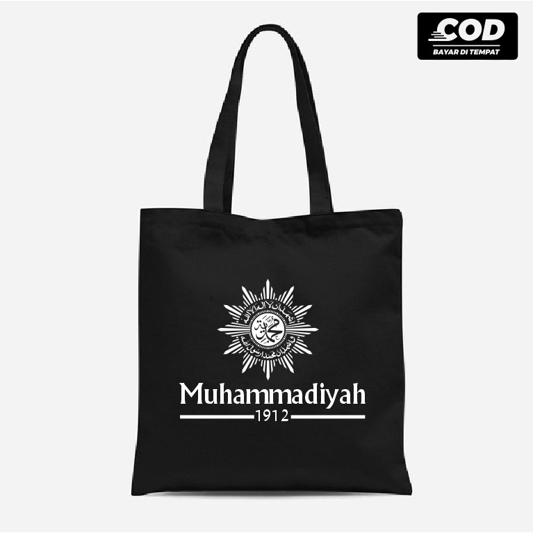 Jual Tas Bahu ToteBag Logo Muhammadiyah 1912 / Muslim Bahan Drill ...