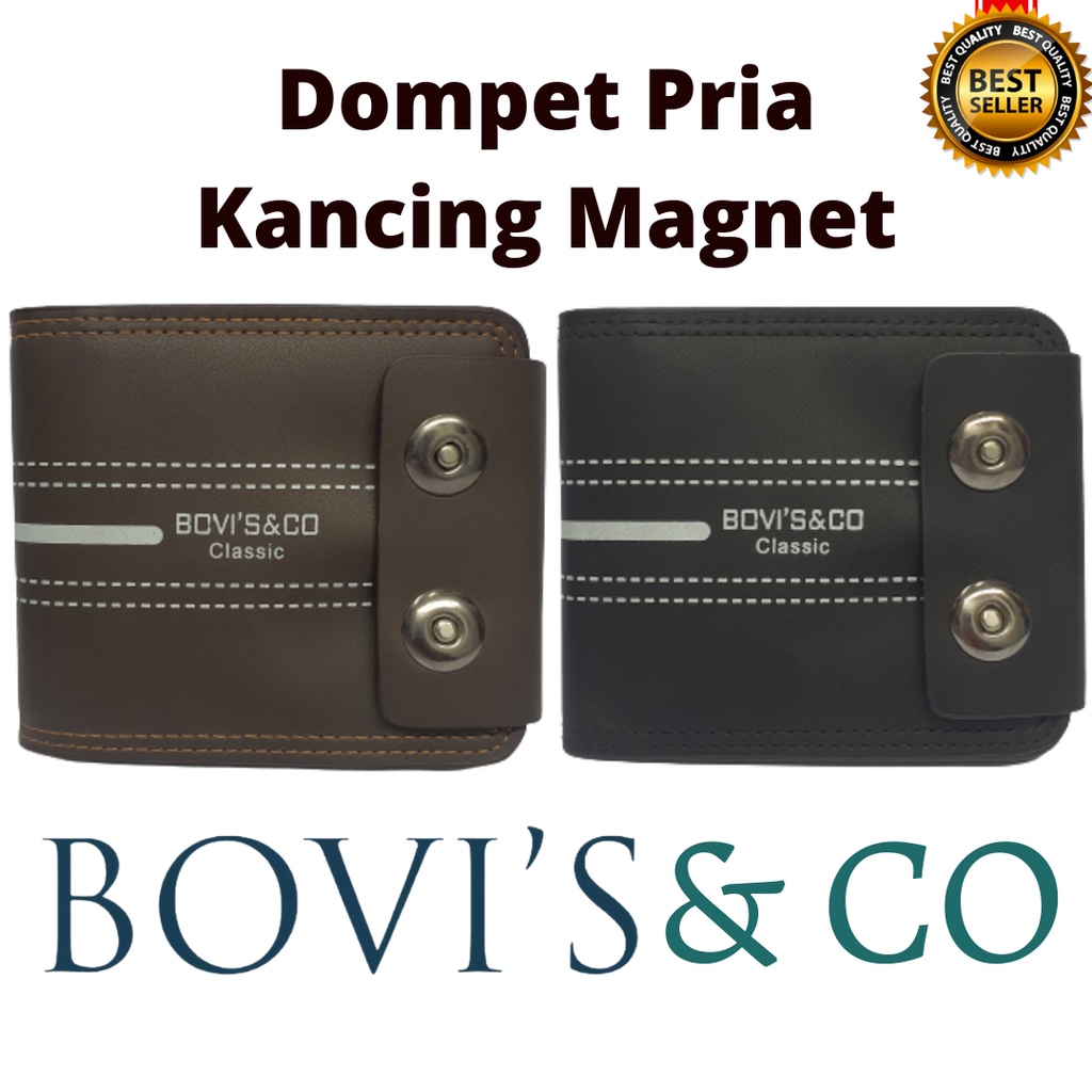 Jual Dompet Pria Dewasa Original Ori Bovis Tipe Kancing Magnet Dua ...