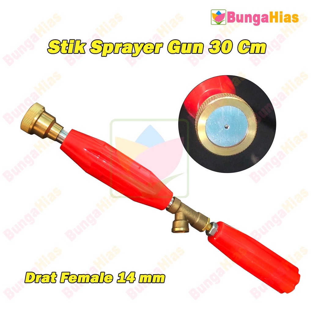 Jual Stick Sprayer Gun 30 Cm Kuningan Pompa DC Kepala Nozzle Siram Hama ...