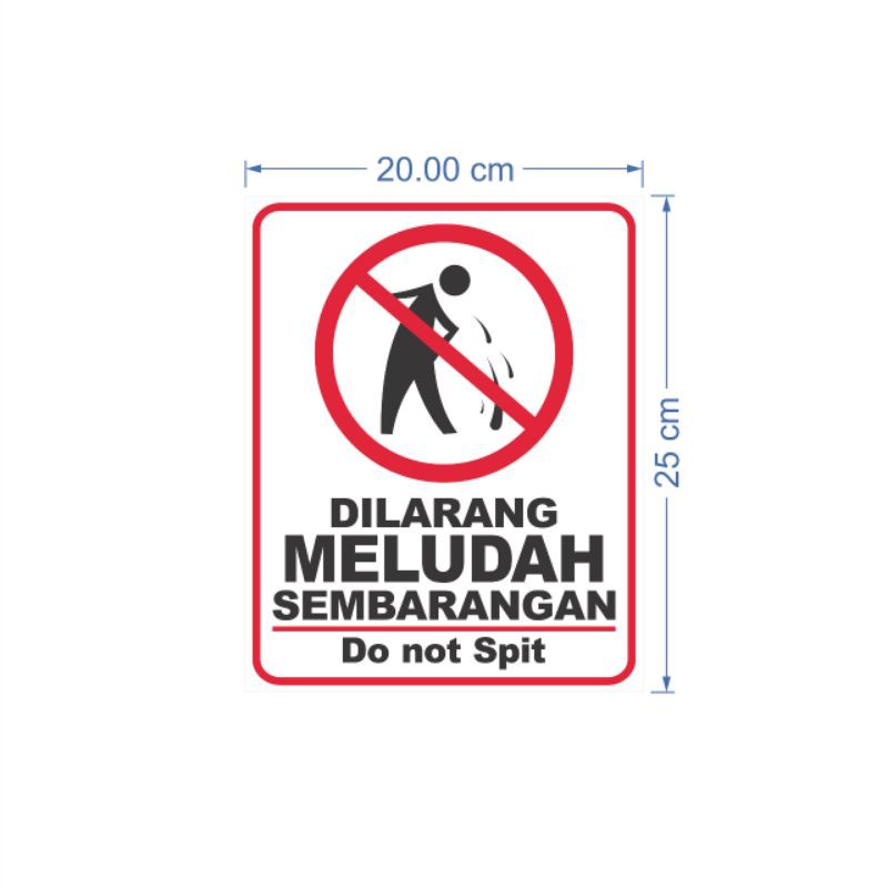 Jual STIKER DILARANG MELUDAH SEMBARANGAN | Shopee Indonesia