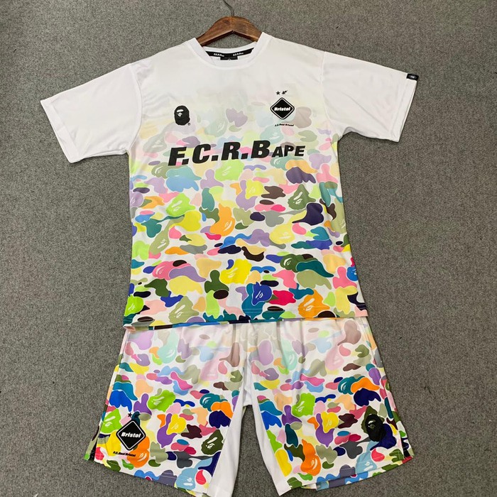 Jual Jersey bape x fc bristol white | Shopee Indonesia