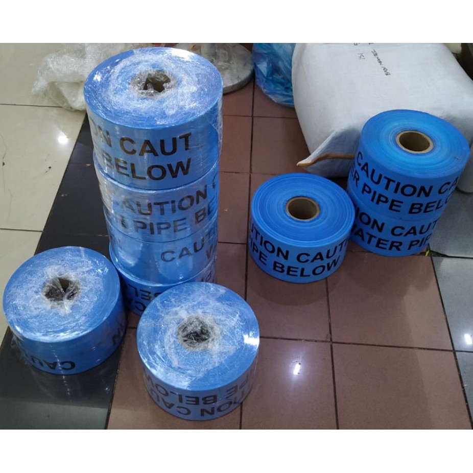 Jual under ground warning tape caution water pipe below,tanda ...