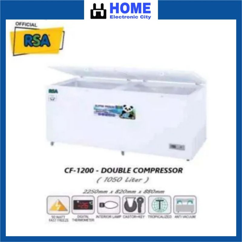 Jual RSA Chest Freezer Box Cf-1200 - 1200 Liter Garansi Resmi | Shopee ...
