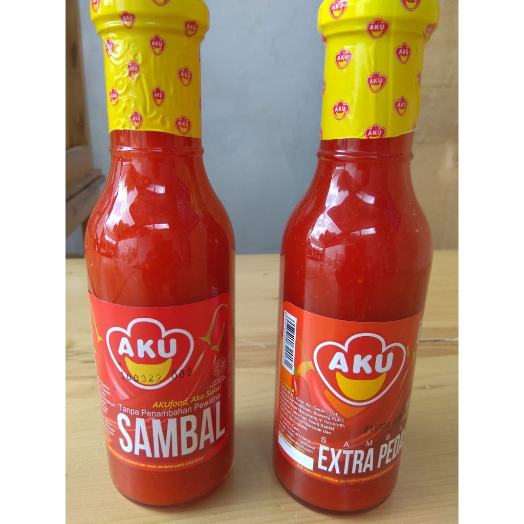 Jual AKU SAOS SAMBAL BOTOL 340 ML | Shopee Indonesia