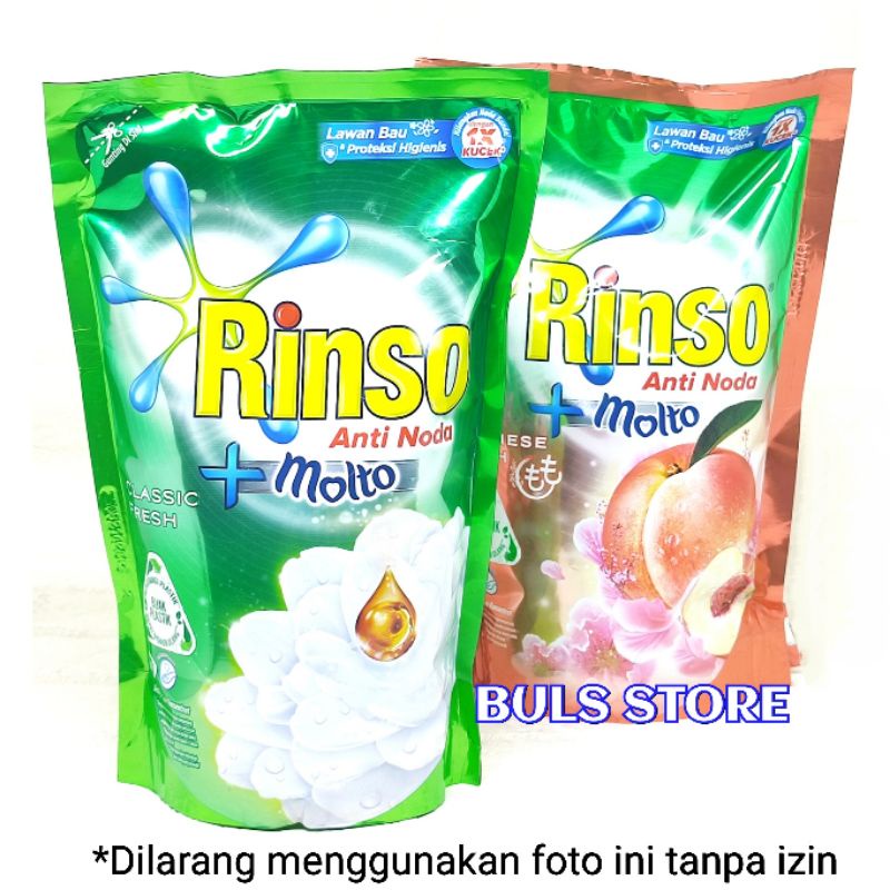 Jual RINSO Molto Detergen Bubuk/Cair Japanese Peach 1.2kg/Anti Noda ...