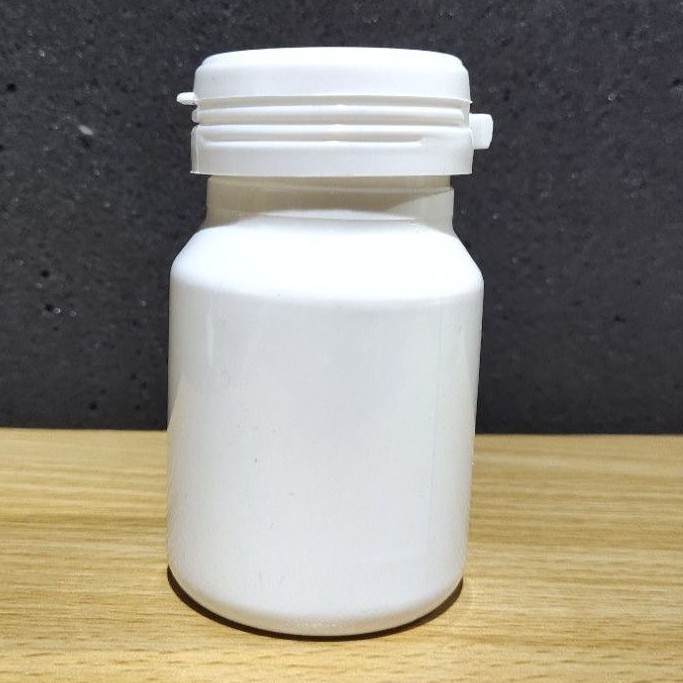Jual Botol Kapsul Bulat isi 30 kapsul /60ml Putih Susu | Shopee Indonesia