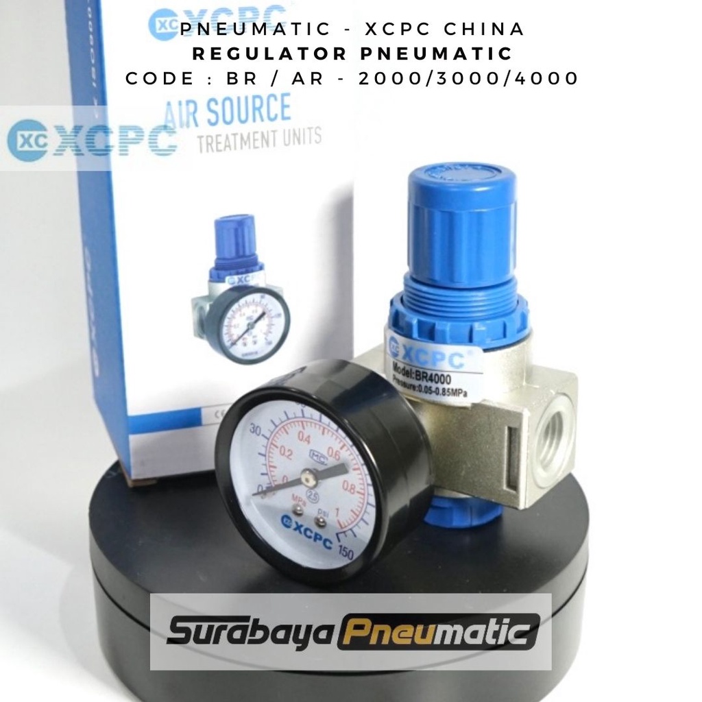 Jual AR 3000 - Regulator Pneumatic / Angin - BR3000 (Drat 3/8") - XCPC | Shopee Indonesia