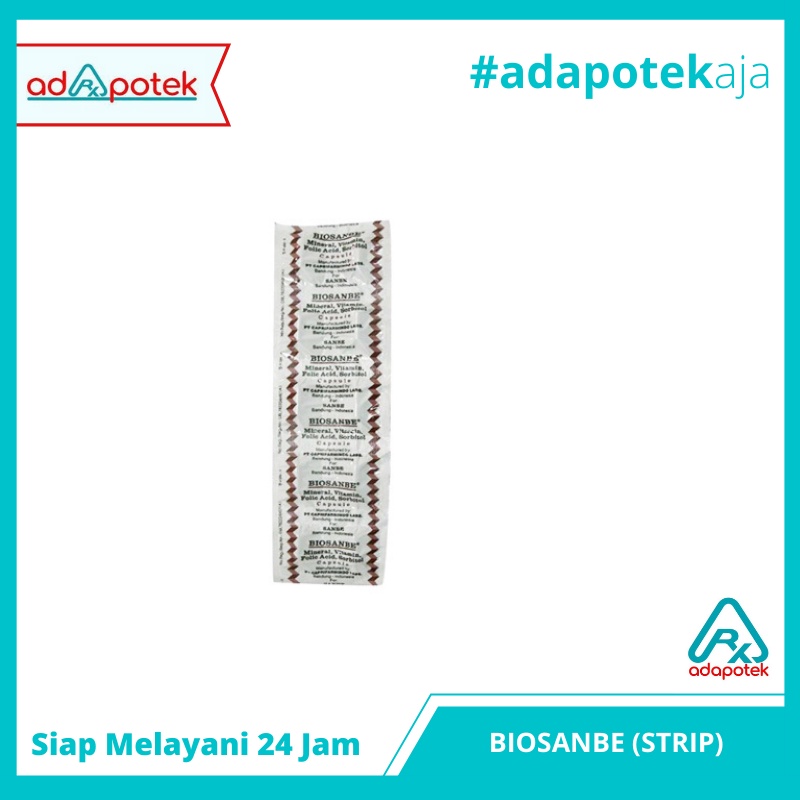 Jual BIOSANBE STRIP 10 KAPSUL | Shopee Indonesia