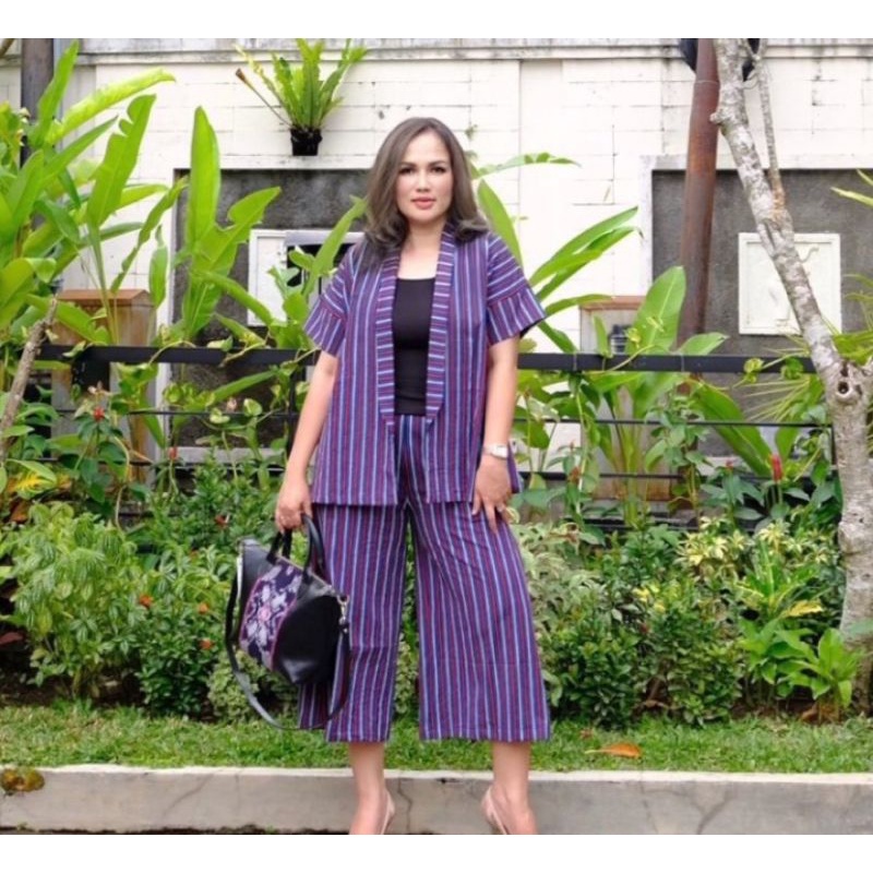 Jual Baju Setelan Lurik Kain Tenun Tradisional Jepara Khas Toraja ...