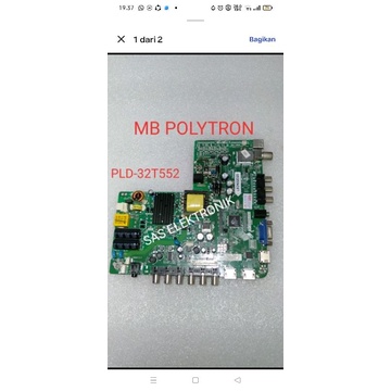 Jual MB MOTHERBOARD MAINBOARD MESIN TV LED POLYTRON PLD-32T552 PLD32T552 | Shopee Indonesia