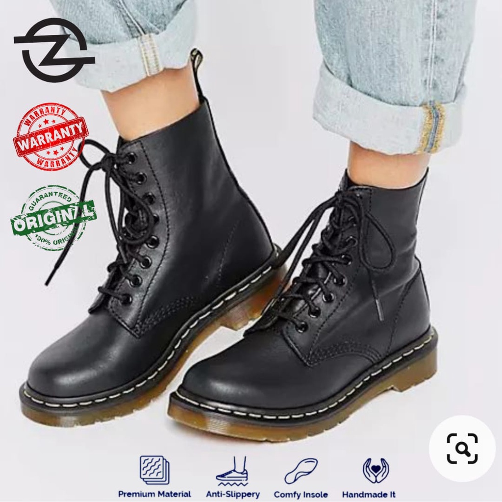 Jual Zicoshoe Sepatu Docmar Tinggi Boots Kulit Karet High Tali 8 Hole ...