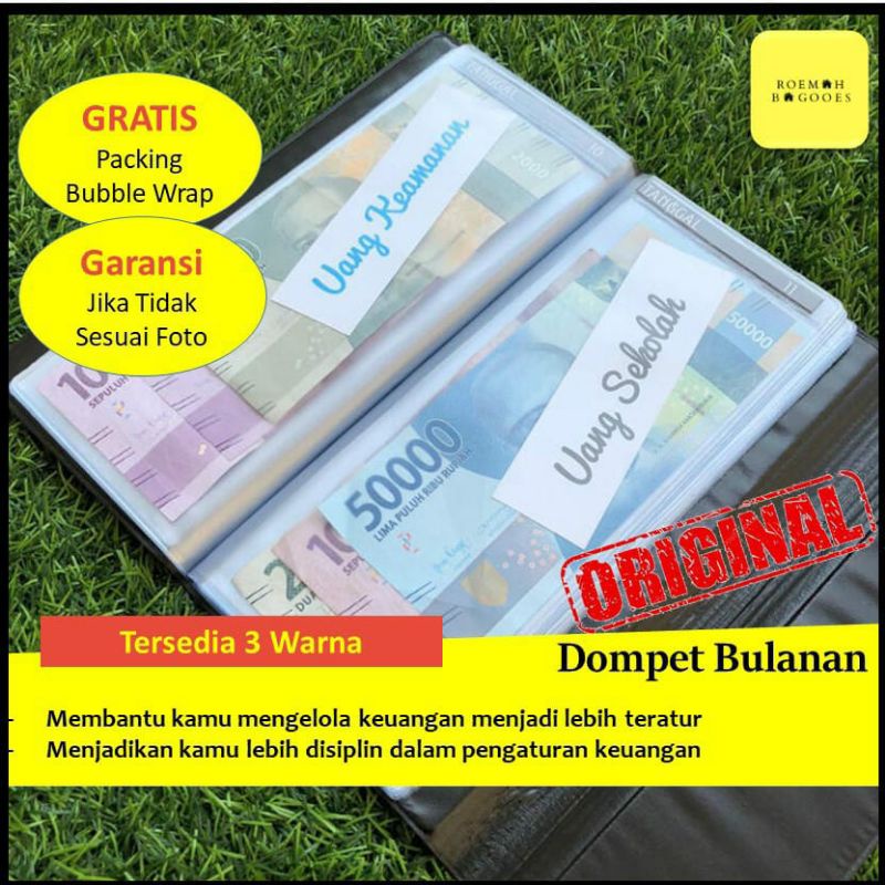Jual (WALLET ORGANIZER) ORIGINAL- Dompet Pencatat Pengeluaran Bulanan ...