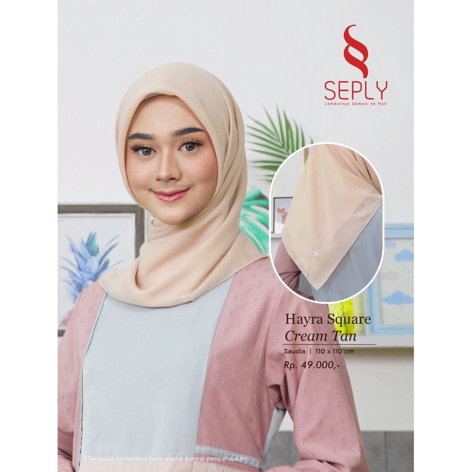 Jual SEPLY HIJAB HAYRA SQUARE SEPLY ORIGINAL 2022 | Shopee Indonesia