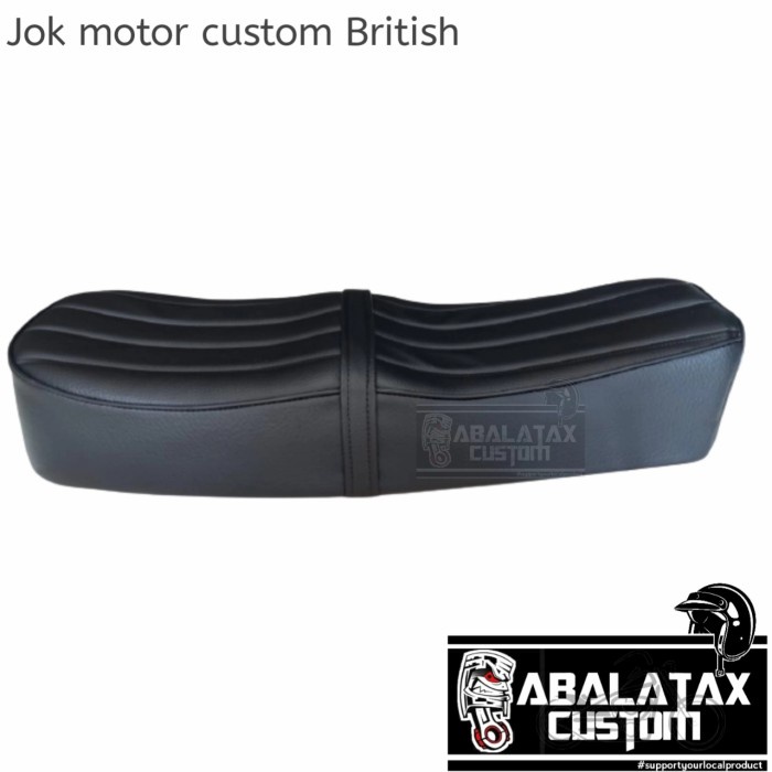 Jual jok motor custom british, jok custom, jok motor murah | Shopee ...
